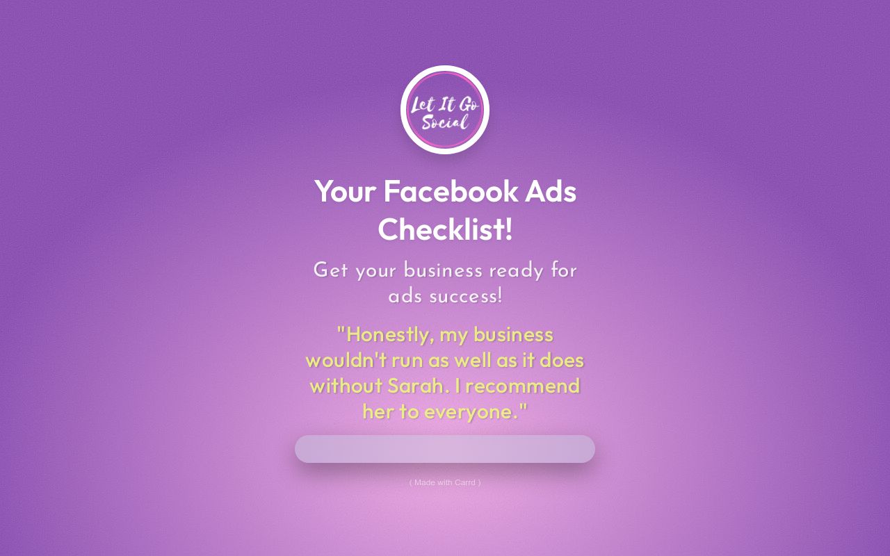 Facebook Ads Checklist